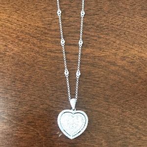 Effy | Jewelry | Effy Diamond Heart Pendant Necklace 4k Wg | Poshmark